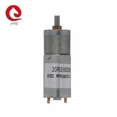 China JQM-20RS180 Custom 3V 6V Brush Spur Gear DC Motor For Slot Machine Cash Counter Safe Box for sale