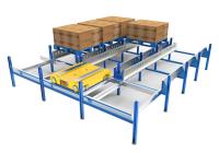 China Narrow 1182*890*126mm Radio Shuttle System ASRS MHS Warehouse for sale