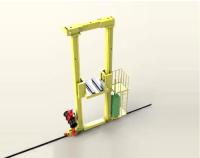 China Customized Height Heavy Stacker Crane Warehouse Dual Single Mast for sale