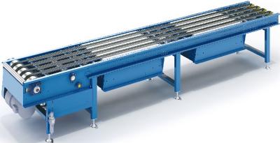 China Narrow Belt Sorter Carton Conveyor System Flexlink Carton Weight 50Kg for sale
