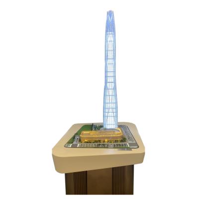 China 1:100 Commercial Tower Architectural Scale Model with LED Lighting and iPad Control for Professional Displays for sale