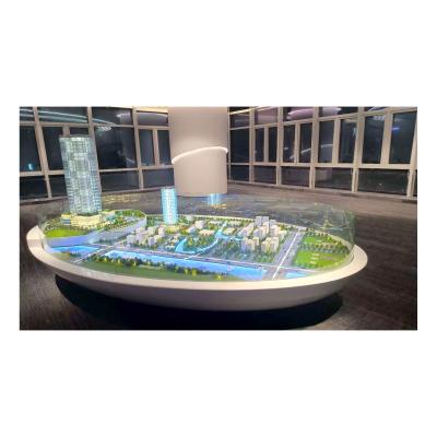 China 1:150 Scale Illuminated City Model with LED Commercial & Residential Towers for Urban Planning Presentations for sale
