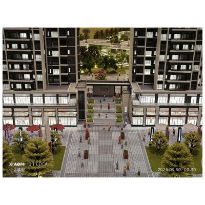 China Commercial Architectural Scale Model 1:150 with LED Lighting for Real Estate Presentations and Urban Planning for sale