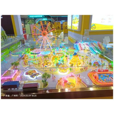 China 1:150 Scale Amusement Park Model with LED Lighting - Custom Theme Park Display for Exhibitions and Presentations for sale