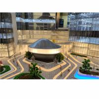 China 1:150 Scale LED Lighting Architectural Model - Modern Commercial Complex with Detailed Landscaping for Professional Presentations for sale