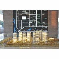 China 1:100 Real Estate Scale Model Residential Complex with Illuminated Towers Green Spaces Sports Facilities for sale