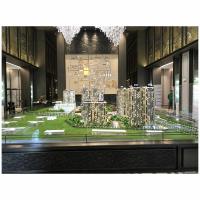 China Modern Architectural Model Office Building Scale Model 1:100 with LED Lighting and Riverfront Design for Urban Planning for sale