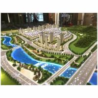 China 1:100 Scale Architectural Model for Residential Commercial Complex with Custom Lighting and Landscape Features for sale