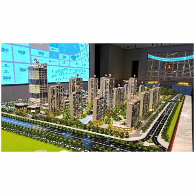 China 1:100 Scale Architectural Model for Mixed-Use Development with LED Lighting and 30-Day Production for sale