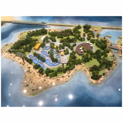 China 1:100 Scale Coastal Landscape Architectural Model with Residential Buildings, Bridges & Waterfront Features for Urban Planning for sale