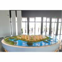 China 1:100 Scale Coastal Residential Architectural Model with Water Features for Urban Development Planning for sale