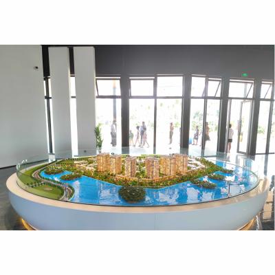 China 1:100 Scale Coastal Residential Architectural Model with Water Features for Urban Development Planning for sale