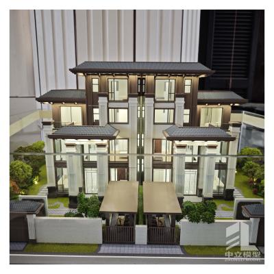 China 1:100 Scale Modern Villa Architectural Model with Adjustable Elevation System for Professional Presentations for sale