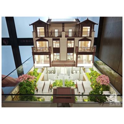 China 1:150 Scale Residential Villa Architectural Model with Detailed Landscaping and Lighting for Real Estate Marketing for sale