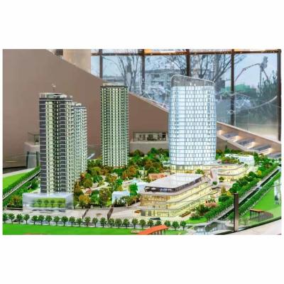 China 1:100 Scale Architectural Model Urban Development with LED Lighting and Water Features for Professional Presentations for sale