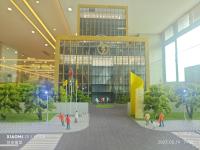 China 1:150 Scale Commercial Office Architectural Model with LED Lighting and Landscaping - 30 Day Production for sale