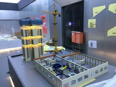 China 1:150 Scale Prefabricated Building Construction Model with Production Line & Site Simulation - 30 Day Production for sale
