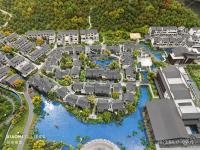 China Jiangnan Water Town Architectural Model with Traditional Courtyards and Modern Commercial Spaces for Real Estate Display for sale