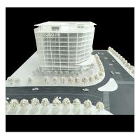 China 1:150 Scale Architectural Office Building Model with Glass Facade and Urban Streetscape for Professional Presentations for sale