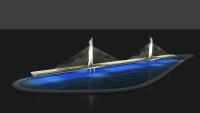 China Modern Cable-Stayed Bridge Architectural Scale Model with LED Illumination - 30 Day Production - Custom Sizes for sale