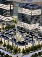 China Custom Urban Complex Architectural Model with Stadium and Business District 1:500 Scale for sale