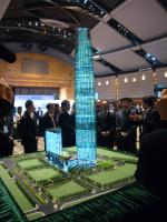 China Futuristic Glass Skyscraper Architectural Model with Illuminated Facade - 30 Day Production & Custom Scale Options for sale