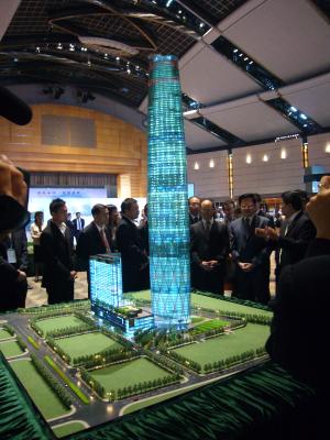China Futuristic Glass Skyscraper Architectural Model with Illuminated Facade - 30 Day Production & Custom Scale Options for sale