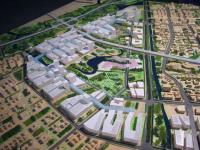 China Modern Urban Masterplan Architectural Model High Density Buildings Roads Waterways Greenbelts for sale