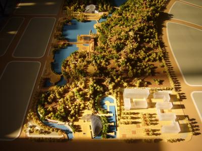 China Modern Urban Masterplan Architectural Model High Density Buildings Roads Waterways Greenbelts for sale