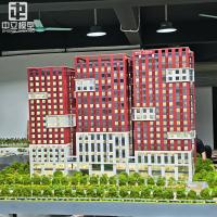 China 3D Residential Architectural Model Red Town Villa Scale Model for Real Estate Marketing and Design Review for sale