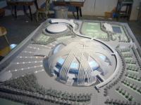 China Olympic Style Sports Stadium Architectural Scale Model with LED Lighting 1:200 for sale