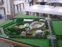 China Olympic Style Sports Stadium Architectural Scale Model with LED Lighting 1:200 for sale