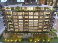 China Vertical Greening Residential Architectural Scale Model LED Lighted Eco Housing Urban Complex 1:100 for sale