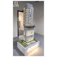 China High Rise Commercial Skyscraper Architectural Scale Model with Sky Garden and LED Lighting for Real Estate Display for sale