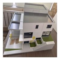 China Modern House Architectural Scale Model 1:100 High Precision Craftsmanship Realistic Exterior Landscape for Design Display for sale