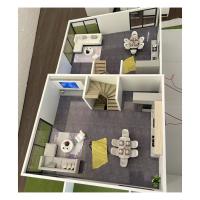 China Modern House Architectural Scale Model 1:100 High Precision Craftsmanship Realistic Exterior Landscape for Design Display for sale