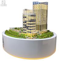 China High-Rise Architectural Scale Model Realistic Lighting Facade Details for Office Complex Design Display Property Promotion for sale
