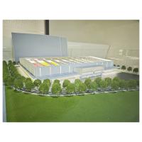 China Intelligent Logistics Center Scale Architectural Model AI Powered Automated Storage & Sorting System Showcase for sale
