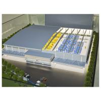 China Intelligent Logistics Center Scale Architectural Model AI Powered Automated Storage & Sorting System Showcase for sale