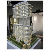 China Custom Modern Office Building Architectural Scale Model with Elevator Lift and LED Lighting for sale
