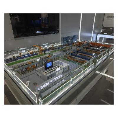 China Custom Modern Office Building Architectural Model with Elevator Lift Function and LED Lighting 1:35 Scale for sale