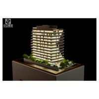 China Custom Modern Office Building Architectural Scale Model 1:100 Elevator Lift and LED Lighting for sale