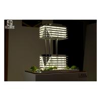 China Custom Modern Office Building Architectural Scale Model 1:100 Elevator Lift and LED Lighting for sale