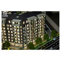 China Custom 1:100 Scale Luxury High Rise Apartment Tower Architectural Model with Illuminated LED Facade for sale