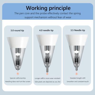 China 2nd Gen Stylus Pen Tips Stylus Rubber Nibs 6mm Compatible With Apple Pencil for sale