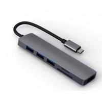 China 6in1 Universal Laptop Usb C Docking Station Dual Monitor PD77W SD/TF for sale