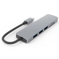 China 6in1 Universal Laptop Usb C Docking Station Dual Monitor PD77W SD/TF for sale