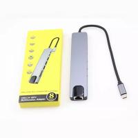 China 8in1 Multiple Hdmi Docking Station RJ45 3.0 Usb C Laptop Hub for sale