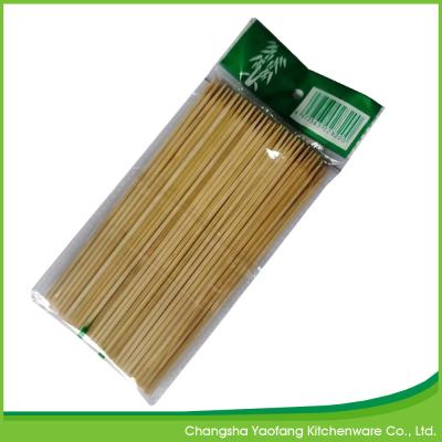 China Disposable Mao Bamboo BBQ Skewers Stick Biodegradable for sale