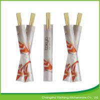 China Twins 23cm Custom Printed Environmentally Friendly Chopsticks Double Bamboo for sale